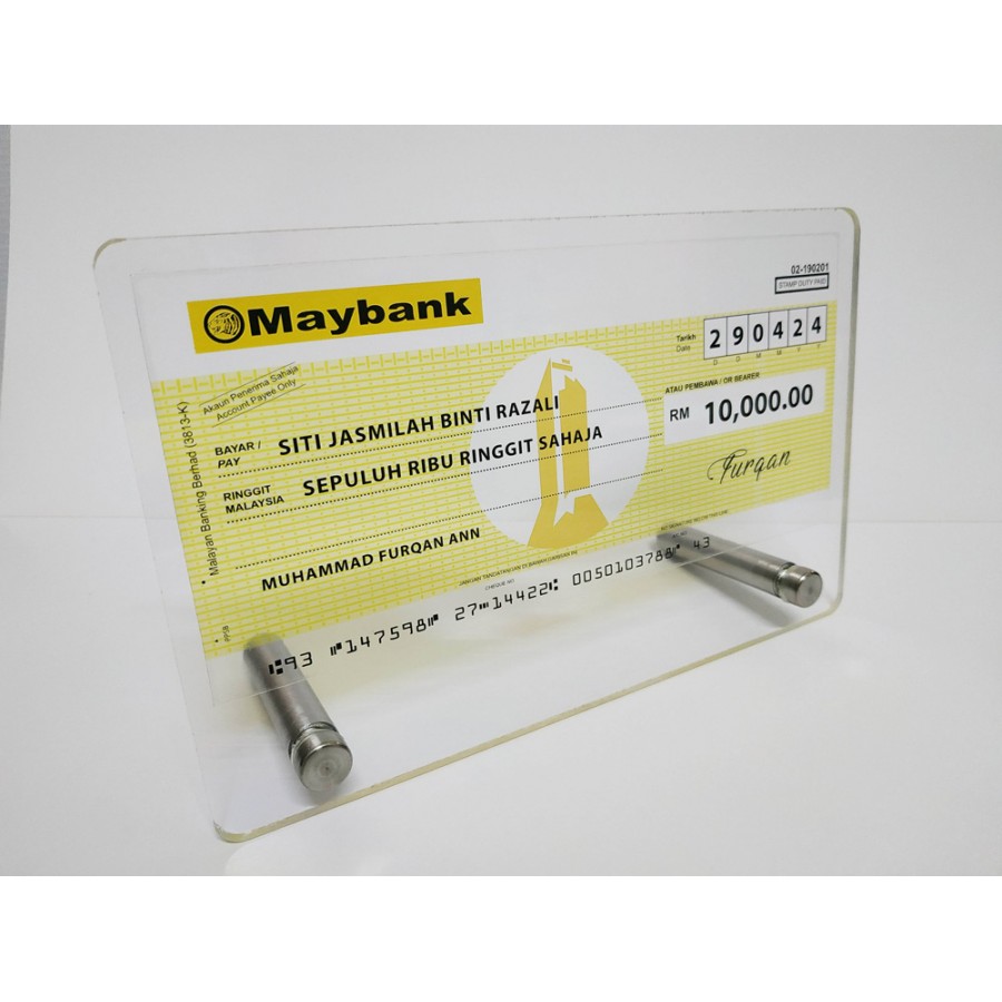 Maybank Cheque Template Download Caroline Scott